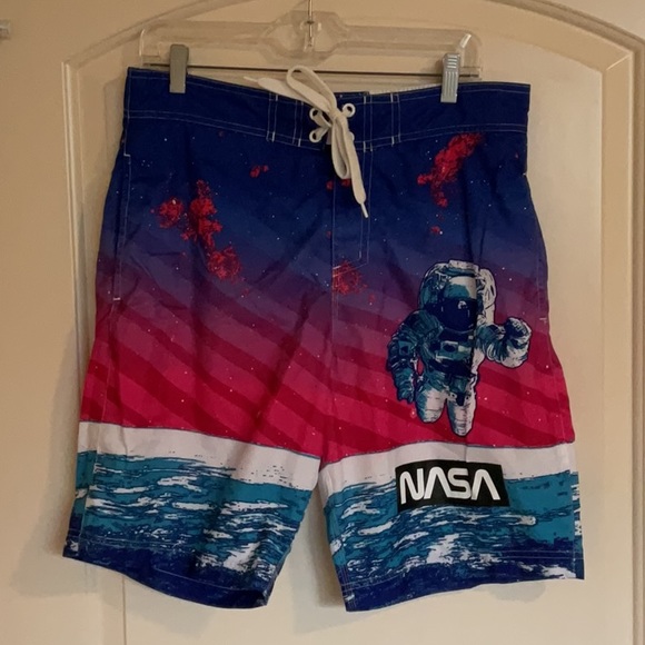Buzz Aldrin | Swim | Nasa Mens Swim Suit Trunks Size Medium | Poshmark